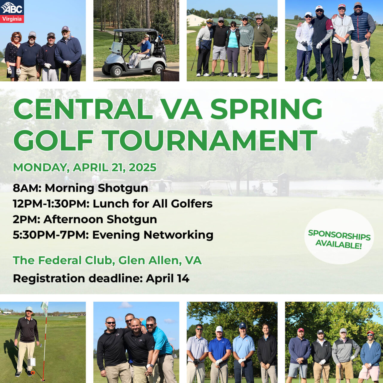 Central VA Spring Golf Tournament 4/21 CV - ABC Virginia